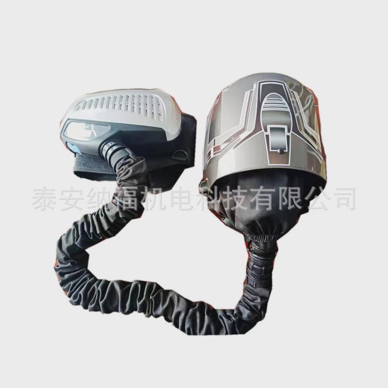 正压送风电动送风防尘防强光电焊面罩电动式自动变光焊工面罩厂家