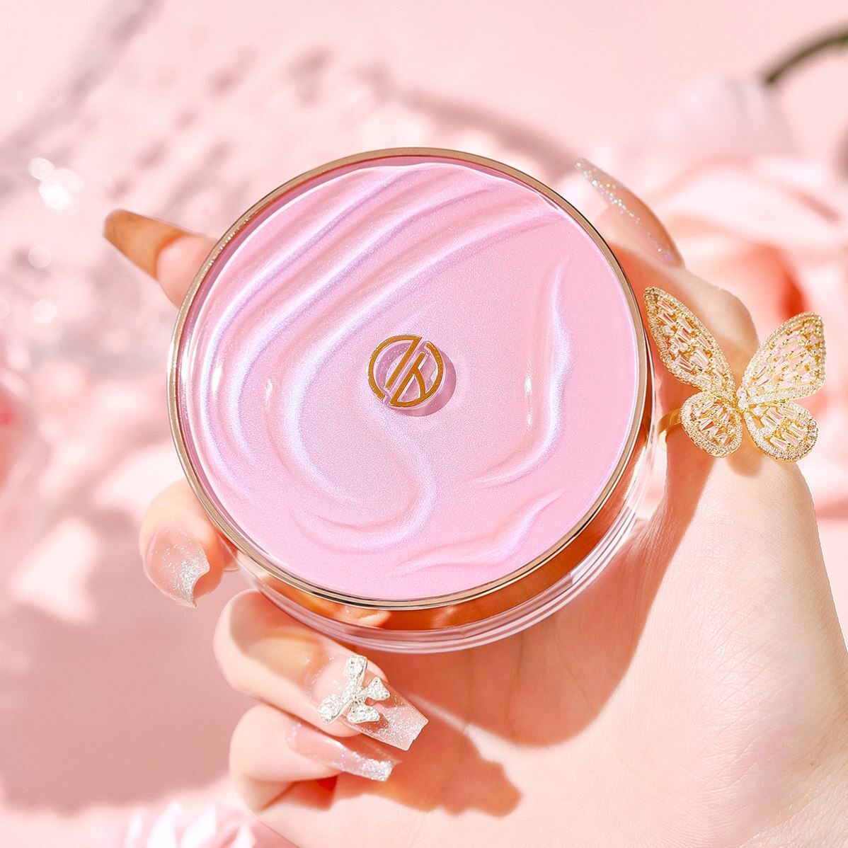 Powder with Puff Mineral Waterproof Setting Powder Finish_虎窝淘