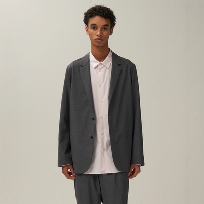 ATON日产羊毛宽松两扣西装夹克