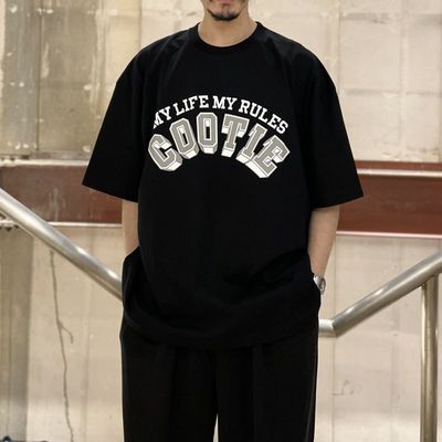 COOTIE天竺棉宽松印花短袖T恤