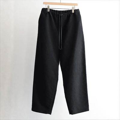 COMOLI鼹鼠皮抽绳休闲裤