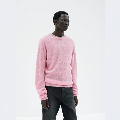 AURALEE羊驼毛轻薄圆领针织衫