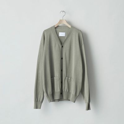 ssstein羊毛丝绸宽松针织开衫