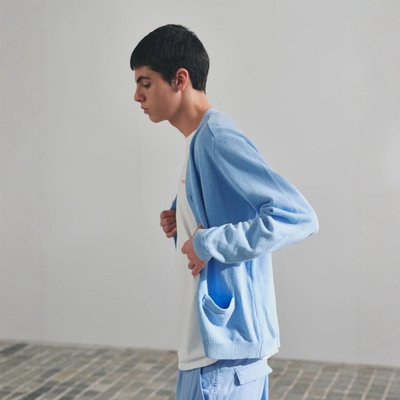 nonnative棉纱针织插兜开衫