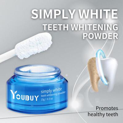 Tooth whitening powder whitening tooth stains牙齿亮洁粉牙素