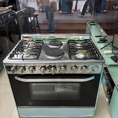 英文版4气2电烤箱出口连体直立式烤箱 4 gas 2 electirc gas oven