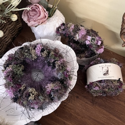 Dengd紫藤庄园手混线钩针织包