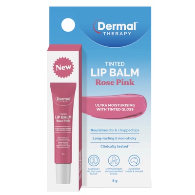 澳洲代购直邮 Dermal Therapy全新保湿唇部救星修复有色润唇膏 8g