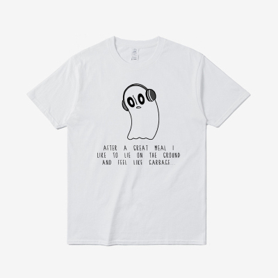 Undertale传说之下音乐小幽灵T恤圆领时尚短袖宽松百搭男女皆可