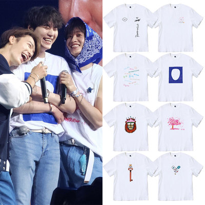 SuperJunior2023首尔安可演唱会周边同款短袖t恤宽松落肩打歌衣服