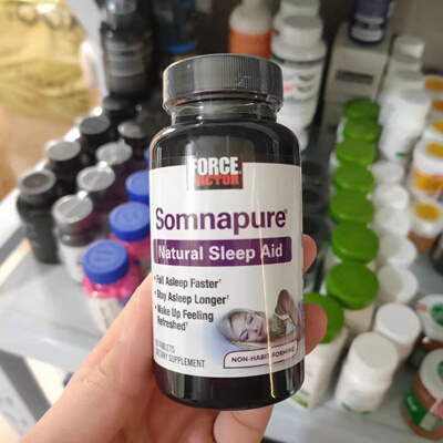 现货秒发 Somnapure Natural Sleep Aid with Melatonin Valerian