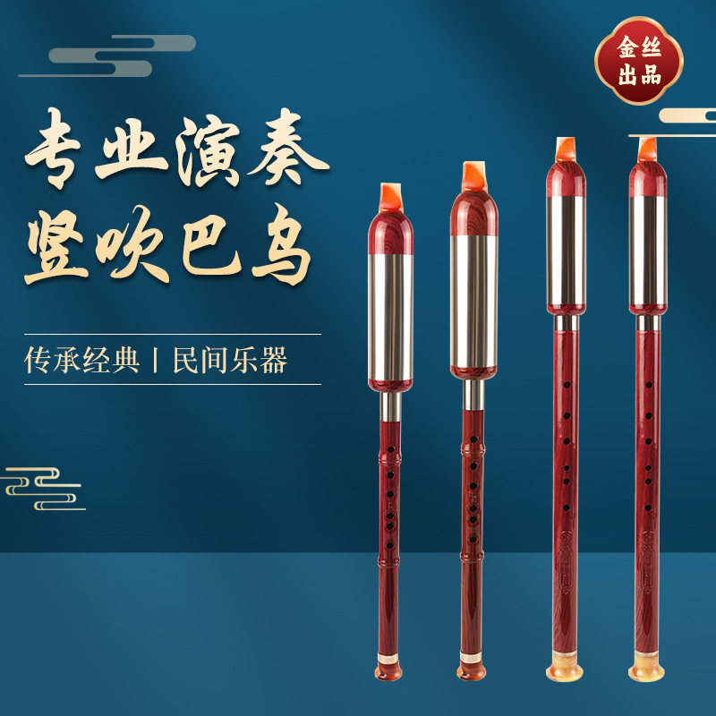 网红竖吹巴乌仿红木入门初学者乐器学生用降b调c调F调G调通用