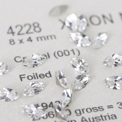 进口施华洛4228尖马眼美甲饰品钻