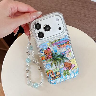 韩系猫咪拼贴iPhone全包防摔软壳
