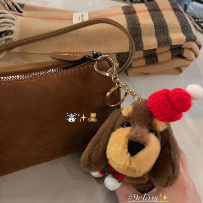9class可爱毛绒腊肠狗公仔挂件