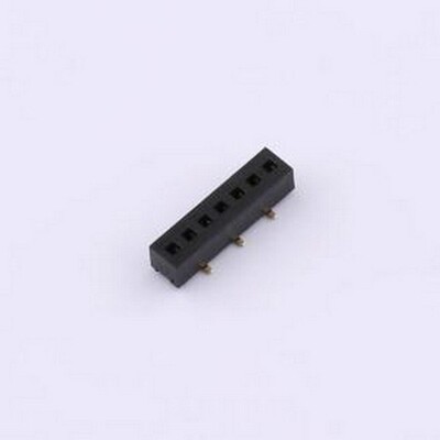IPCP127F07PB08S 排母 1x7P 间距:1.27mm 立贴 SMD,P=1.27mm(交错