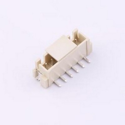 WT250KL-064C-0W 线对板针座 1x6P 间距:2.5mm 立贴 SMD,P=2.54mm