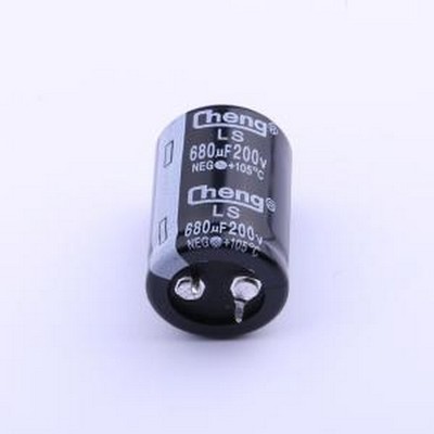 LS687M200O35RR0VH2SP0 牛角型电解电容 680uF ±20% 200V 插件,D
