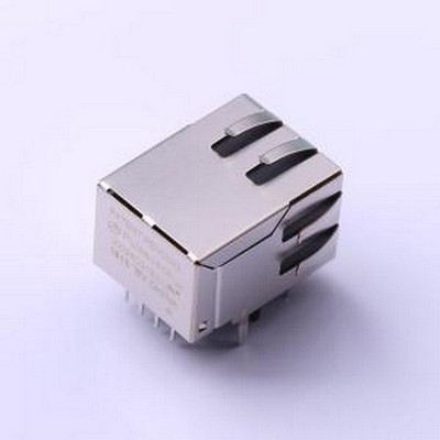 J0026D21BNL 以太网连接器(RJ45 RJ11) 弯插 带LED 插件