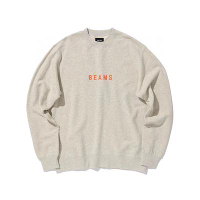 日系beams字母印花情侣圆领卫衣