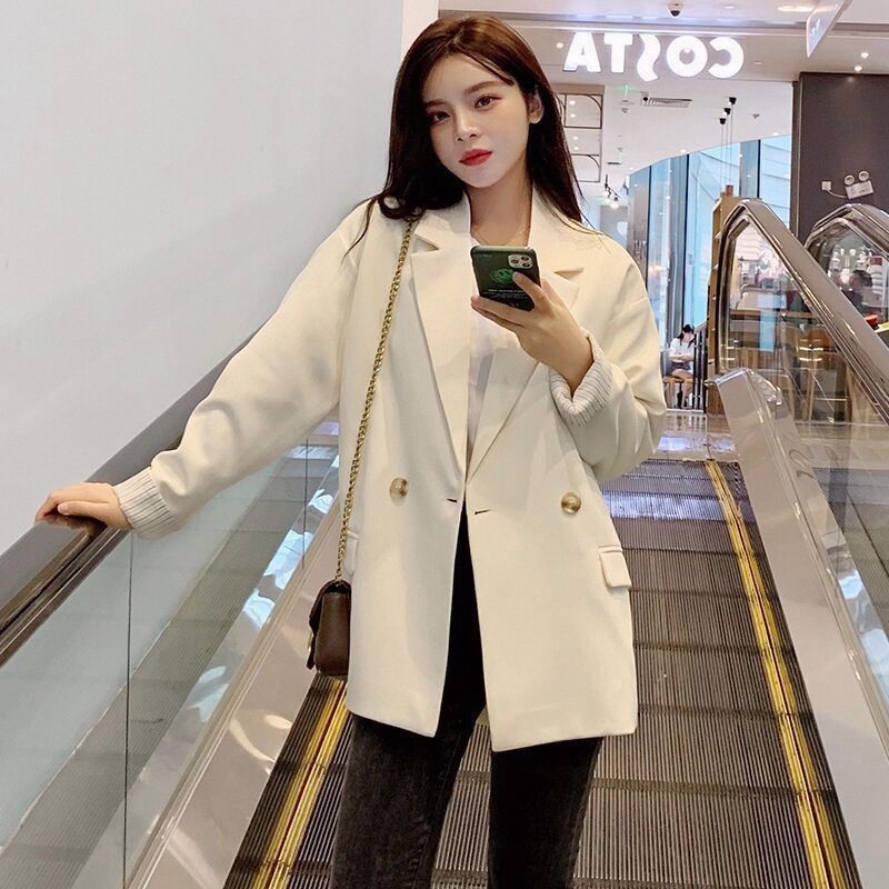 网红小西装2026新款外套女春秋白色韩版炸街设计感套装小个子西服
