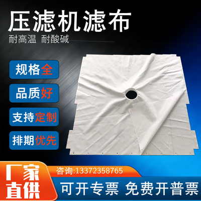工业压滤机滤布板框厢式污水污泥