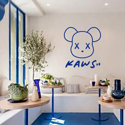 暴力熊KAWS克莱因蓝ins风