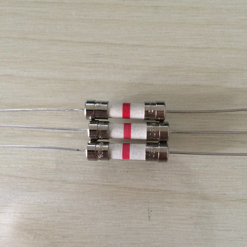 【李氏宏业】陶瓷色环保险丝 T4AH250V 铜脚 慢熔断 红 5x20mm_虎窝淘