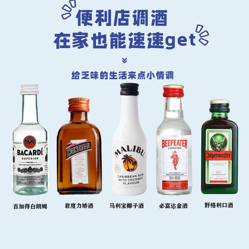 【夏日微醺特调】伏特加迷你小瓶风味酒Vodka调酒基酒便利店小酒