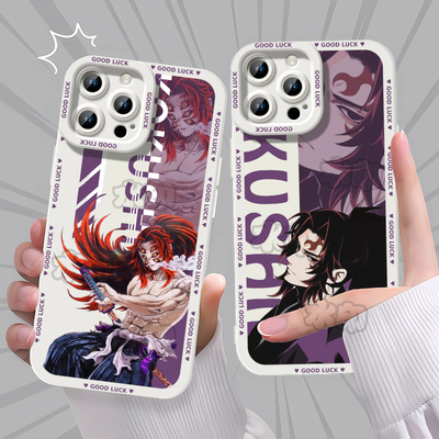 鬼灭之刃无限城黑死牟动漫手机壳适用苹果16Y37VIVOY53S卡通VIVOIQOOZ9TURBO13荣耀X50华为NOVA14IQOOZ9红米N