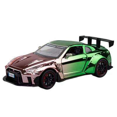 新款 嘉业1比22NEW-R35合金跑车模型带声光儿童玩具车摆件