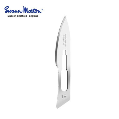 swann morton 18手术刀片 汽车改色贴膜刀 修脚碳钢 英国进口刀片