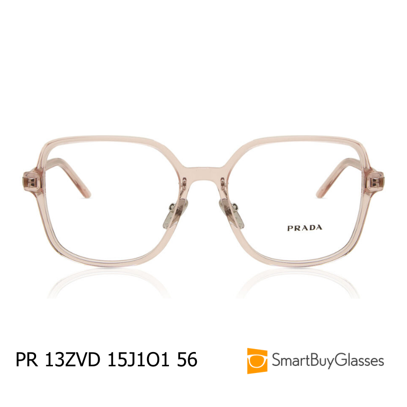 Prada/普拉达 光学眼镜时尚方框镜架女士有鼻托透色镜框 PR 13ZVD