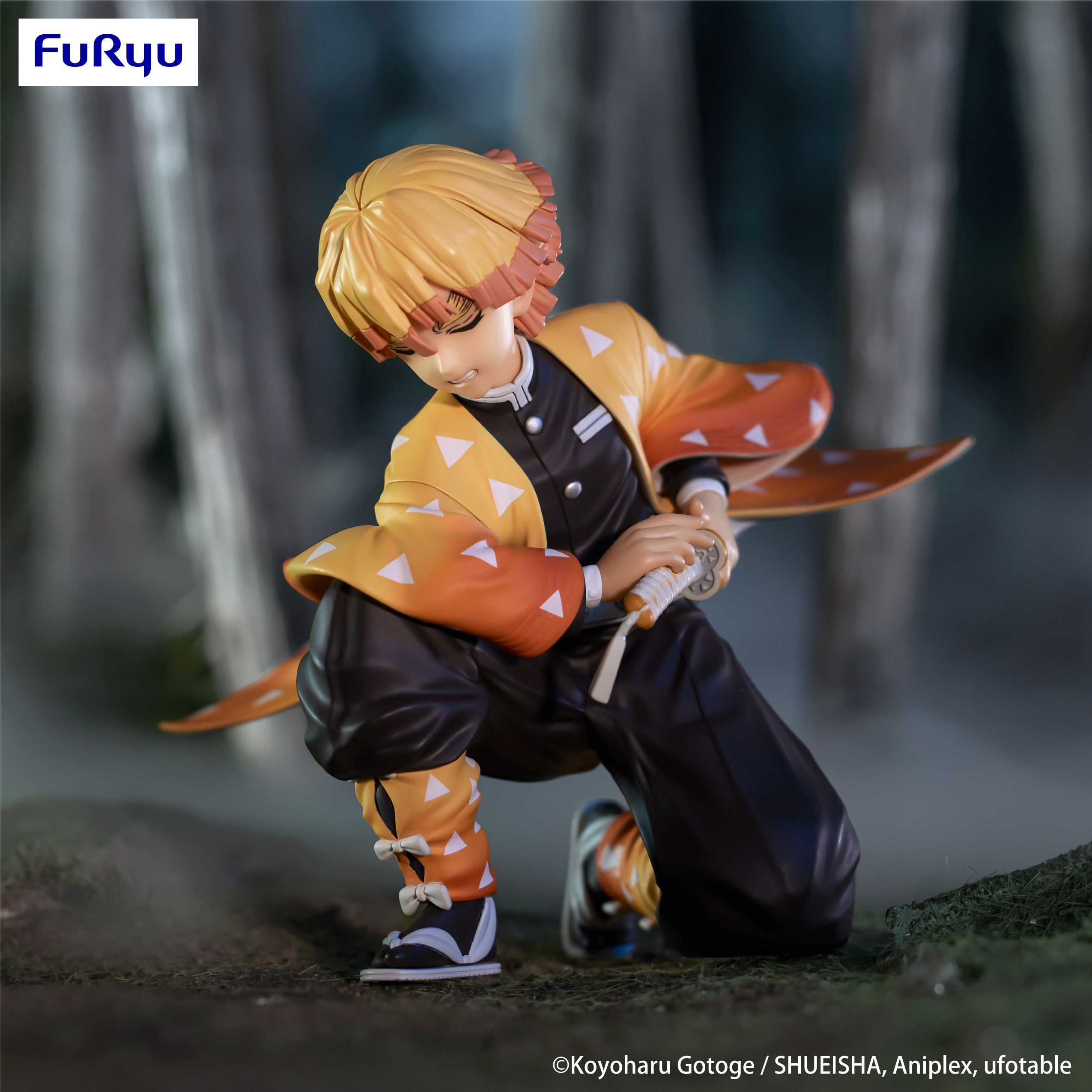 FuRyu 鬼灭之刃 我妻善逸 雷之呼吸 压泡面 景品手办