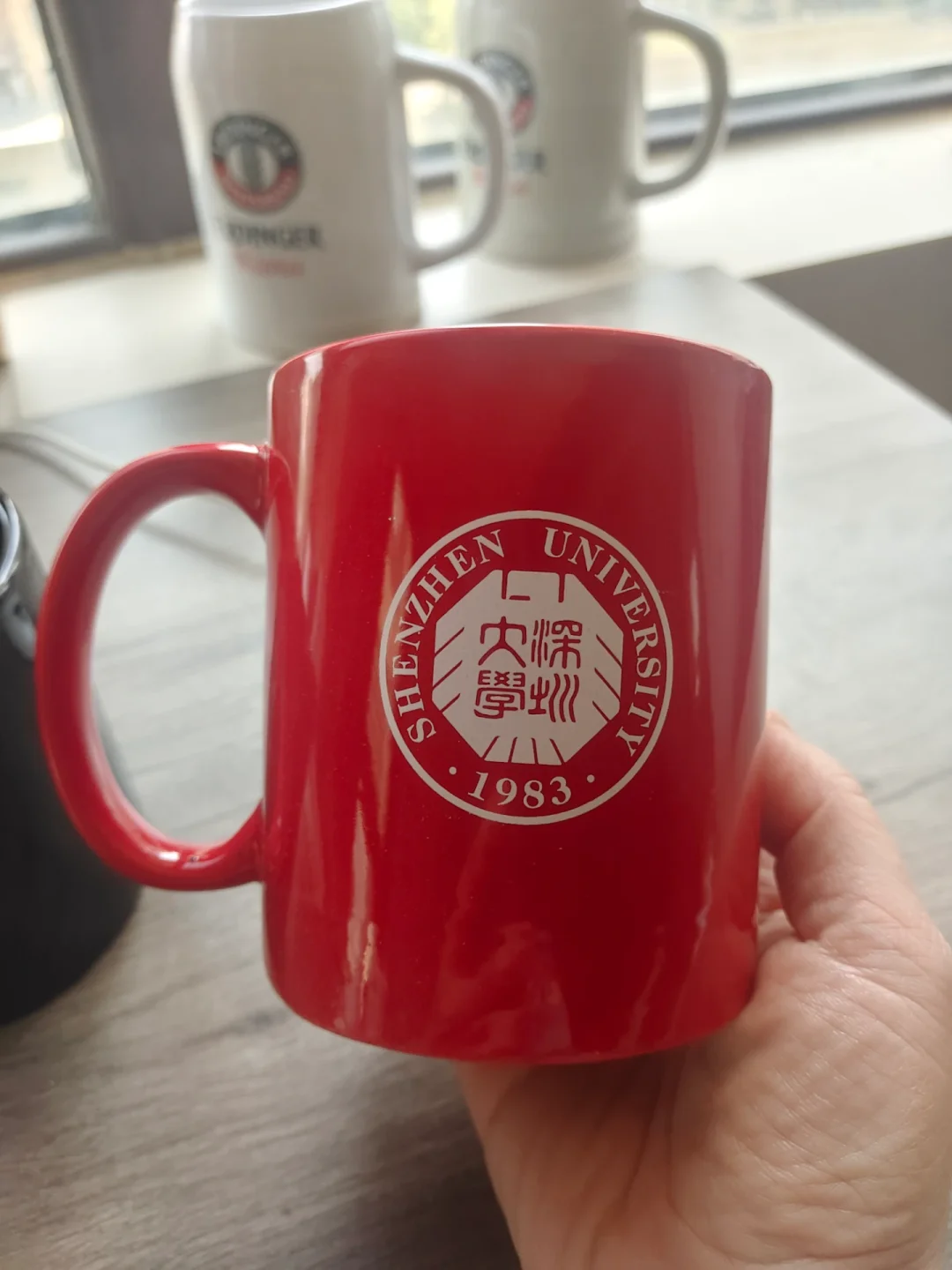 陶瓷马克杯家用喝水杯子办公室咖啡杯牛奶杯早餐杯茶杯深圳大学