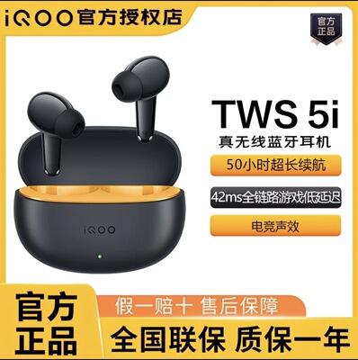 iQOOTWS5i蓝牙耳机降噪长续航