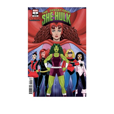 现货 英文原版漫画期刊 Sensational She-Hulk 1 Gisele Lagace Avengers 60Th Variant 绿巨人系列 60周年 Marvel漫威漫画