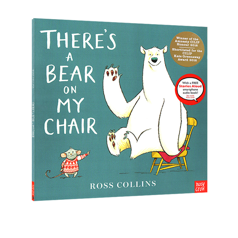 英文原版 There's a Bear on My Chair凯特格林纳威大奖绘本 Ross Collin情商启蒙幽默图画故事 Stories ...