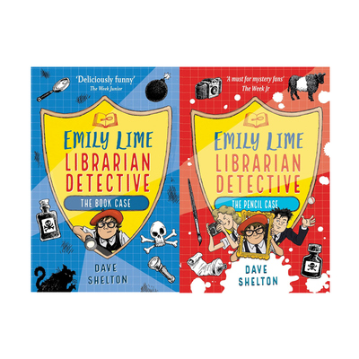 预售 英文原版 Emily Lime Librarian Detective 图书馆侦探 2册合售 英式幽默 儿童插图章节小说 侦探推理冒险 Dave Shelton