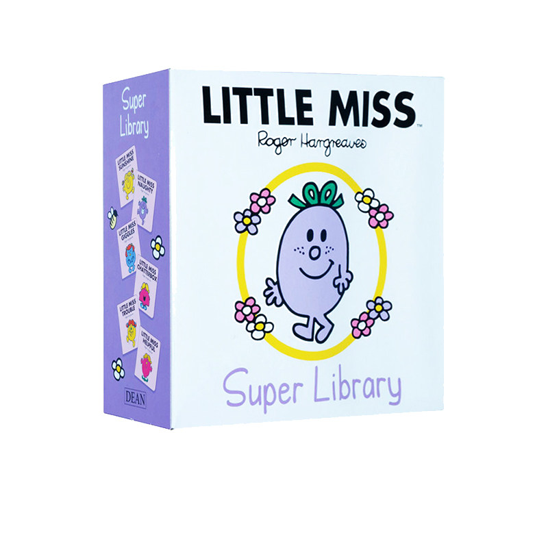 奇先生妙小姐英文原版绘本 Little Miss Board Book Collection 6册 超级图书馆 幼儿情商启蒙纸板书_虎窝淘
