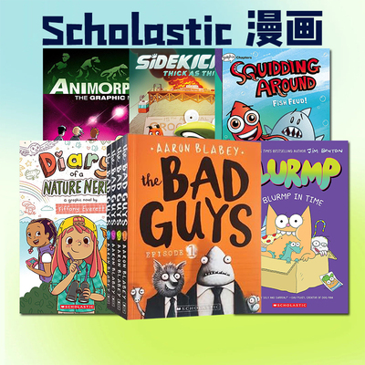 英文原版漫画 The Bad Guys 我是大坏蛋 Witchlings 巫师进行时 Inflatables 杰夫·史密斯的荒诞故事 儿童章节漫画 Scholastic