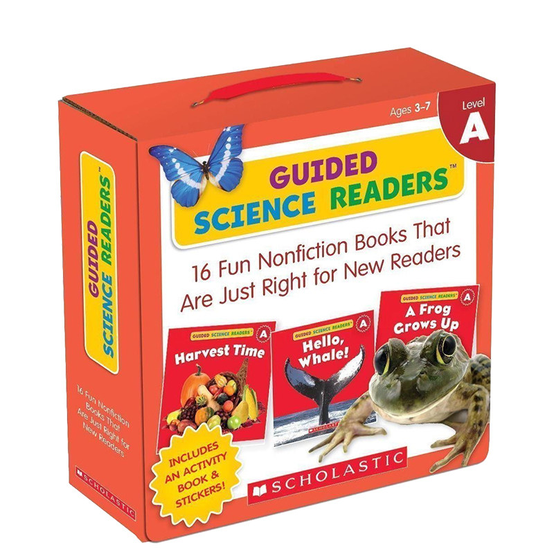 英文原版 Scholastic Guided Science Readers A科学指导型阅读小套装 16册盒装绘本读物 3-7岁_虎窝淘