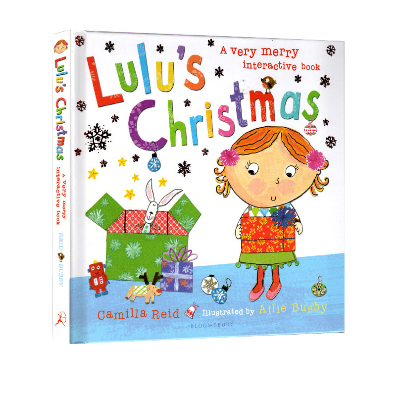 英文原版绘本 Lulu's Christmas露露的圣诞节精装触摸翻翻操作书 Lulus系列幼儿启蒙认知儿童早教趣味故事图画书节日礼物_虎窝淘