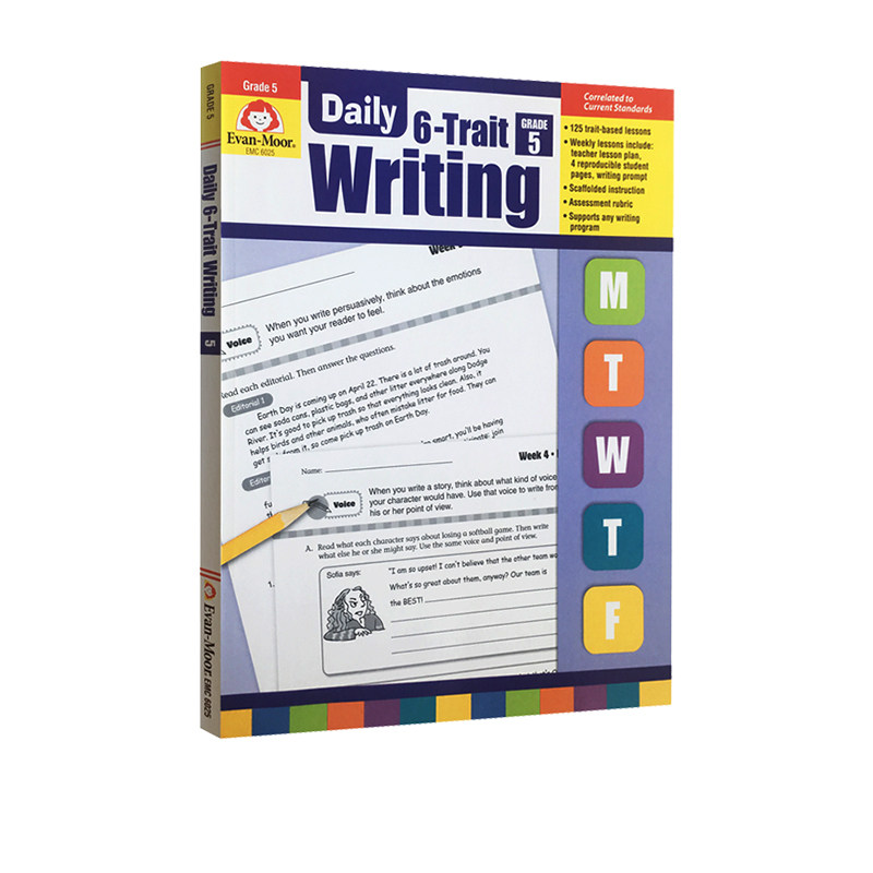 五年级 Daily 6-Trait Writing Grade 5 TE每日练习系列附答案完整版系统写作 Evan Moor Teacher ...