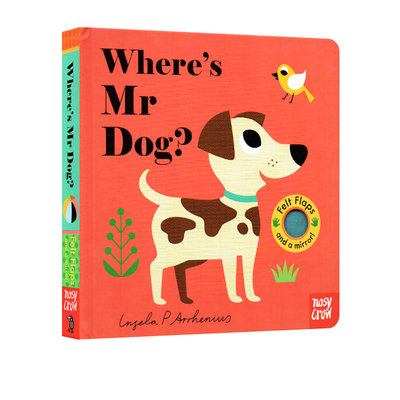 预售 亲亲小手翻翻书 英文原版 Where's Mr Dog? 小狗在哪里? 纸板书 触摸书 翻翻书 趣味问答 幼儿感官发展 早教认知 Nosy Crow