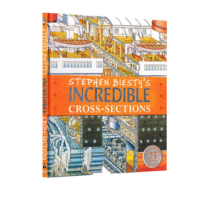 预售英文原版 DK不可思议的大剖面之25周年纪念精装版Stephen Biesty's Incredible Cross Sections ...