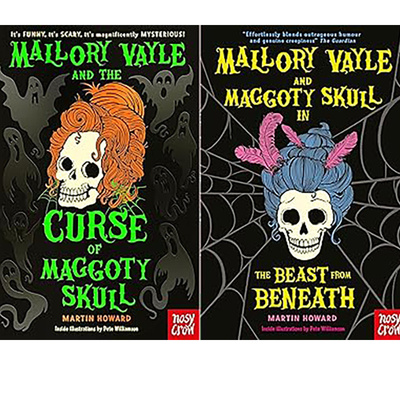 预售 英文原版 Mallory Vayle 2册 暗黑奇幻儿童冒险小说 Curse Maggoty Skull/The Beast from Beneath 少儿哥特幽默故事