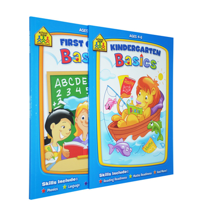 4-7岁入学练习2册 School Zone Preschool /Kindergarten Scholar 入学基础技能练习 英文原版