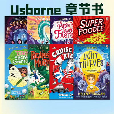 英文原版  大坏狼谋杀案/豆茎谋杀案 Usborne 星球大冒险 Puzzle Slug 儿童侦探推理章节书 桥梁章节故事