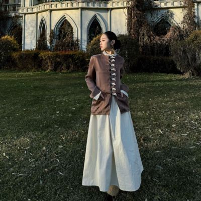 Evan亿万【顶配 | GG】100%铜氨丝新中式排扣衬衫高级感西装外套